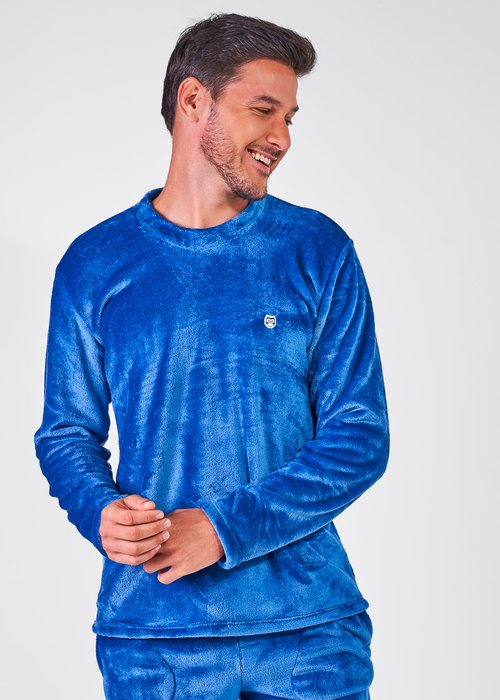 Pijama Masculino Fleece Liso